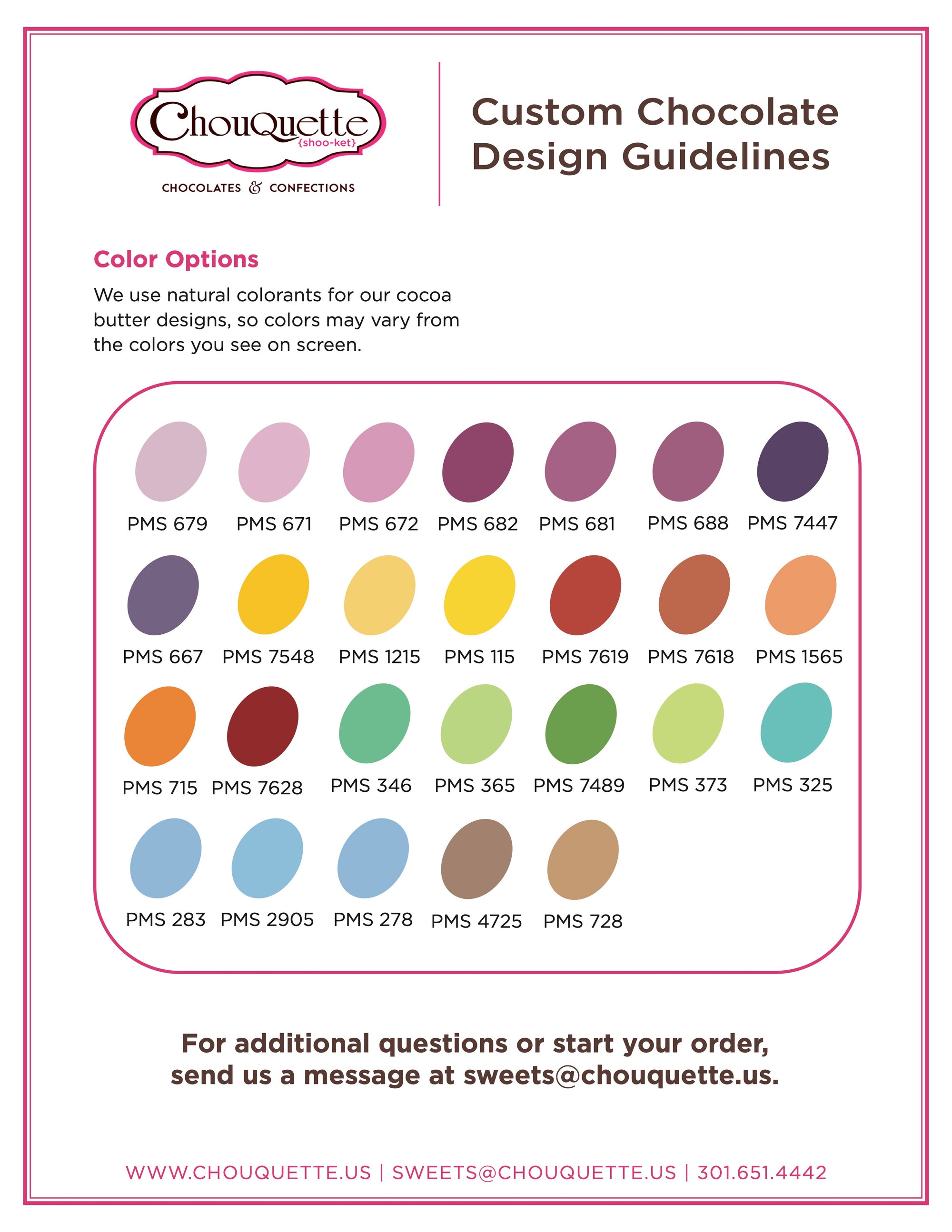 Custom Chocolates – Chouquette Chocolates